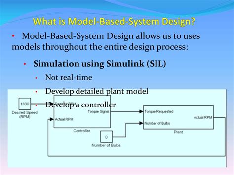 Ppt Model Based Systems Design With Matlabsimulink Powerpoint
