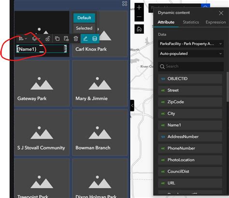 Working With Dynamic Content Designing A List Wid Esri Community
