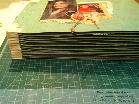 Творческие минуты Как я делаю переплет для альбома с плоскими страницами Мастер класс