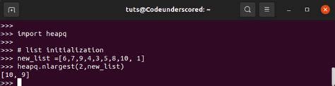 Heapq In Python With Examples Code Underscored