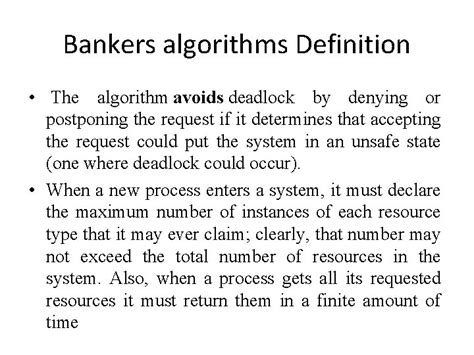 Deadlock Avoidancebankers Algorithm Darsana Babu Assistant Professor It