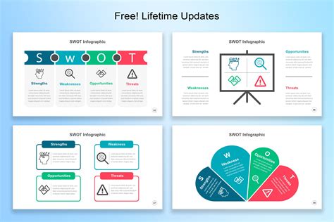 Swot Infographic Template Bundle Etsy