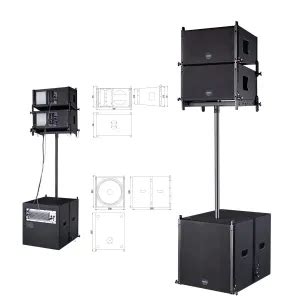 Professional Audio PA Active DSP Line Array Speaker Sound System Line Array Line Array And