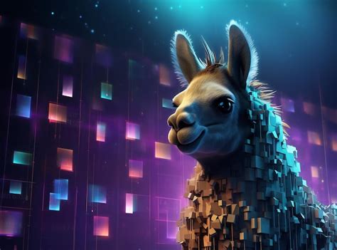 Premium Ai Image Llama Art Wallpaper Showcasing The Arriving Of A New Revolutionary Ai Model