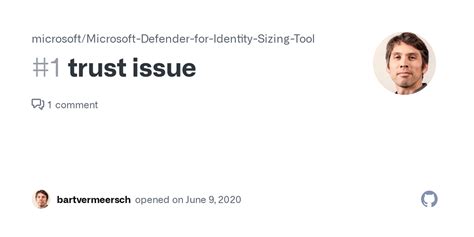 Trust Issue Issue Microsoft Microsoft Defender For Identity Sizing Tool Github