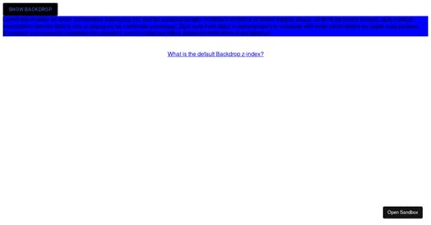 Material UI Backdrop In A Div Codesandbox
