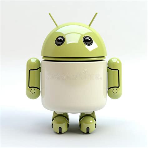 High Quality 3d Rendering Of Android On White Background Stock Illustration Illustration Of