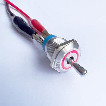 RGB Tri Color SPST Toggle Switch With Indicator Light