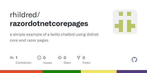 Github Rhildredrazordotnetcorepages A Simple Example Of A Twilio Chatbot Using Dotnet Core