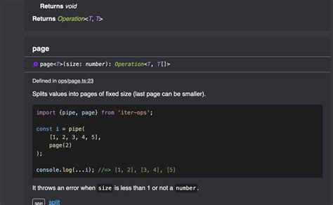 [docs][typedoc] code section is unreadable · issue 64 · vitaly t iter