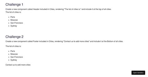React Multiple Components Forked Codesandbox