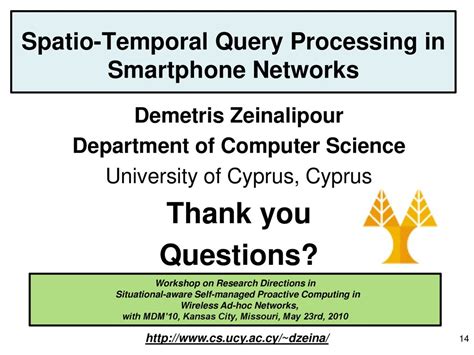 Spatio Temporal Query Processing In Smartphone Networks Ppt Download