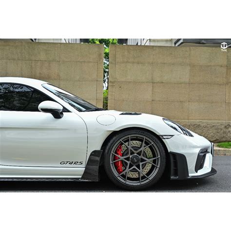 Twl台灣碳纖 Porsche 保時捷 718 Gt4 Rs 競技版 真空石墨碳纖 空力套件 側裙 V3版碳纖維側裙 蝦皮購物