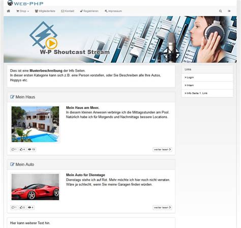 Web Php De Ihr Experte Für Cms Webradio Cms Und Website Erstellung