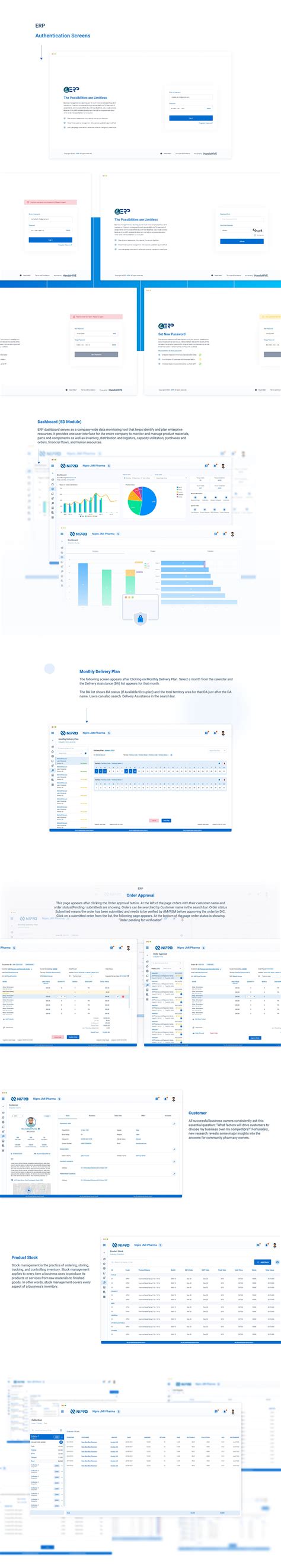 Erp System Design And Development On Behance