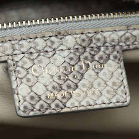 Christian Dior Bicolor Python Ombre Lady Dior Large Bag The Closet