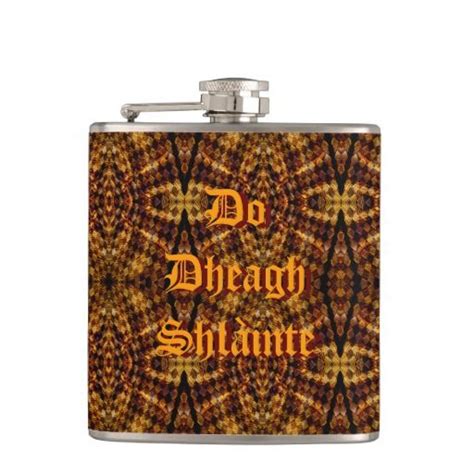 Chesterfield Checkers Flask Hip Flask With Dread Shane Design