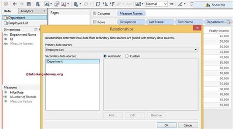 Tableau Data Blending