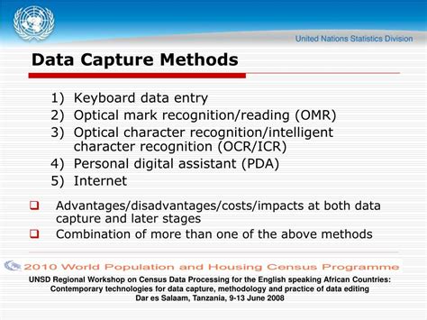 PPT Data Capture Overview United Nations Statistics Division PowerPoint Presentation ID