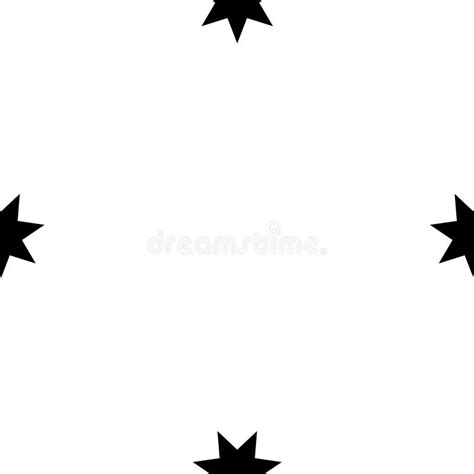 Repeatable Seamless Star Star Shape Pattern Background Stock Vector