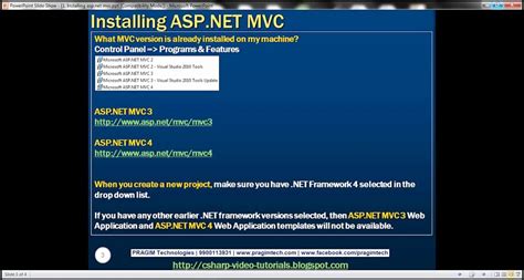 Installing Aspnet Mvc Part 1