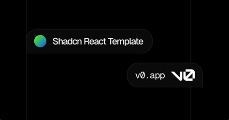 Shadcn React Template V By Vercel