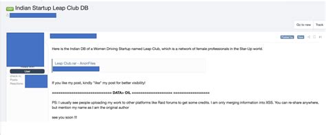 Leap Club Startup Database Leaked On Dark Web