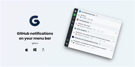 github notifications on your menu bar gitify