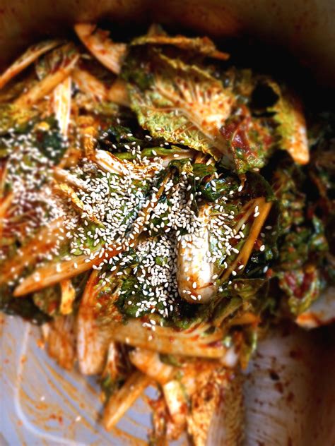 봄동 겉절이 만들기