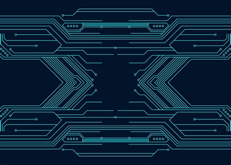 Abstract Technology Futuristic Digital Concept Square Pattern With Lighting Glowing Particles