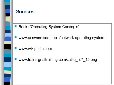 Network Operating Systems Ppt