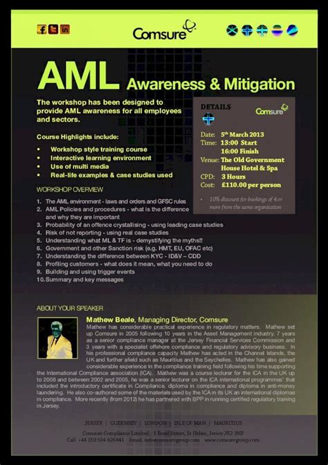 Pdf Aml €¦ · Workshop Overview 1 The Aml Environment Laws And