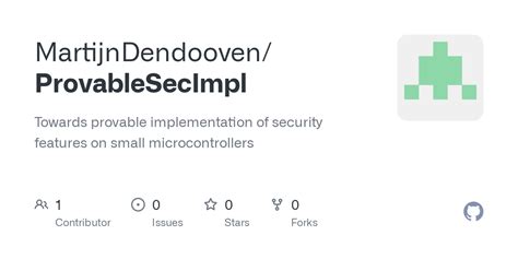 Github Martijndendoovenprovablesecimpl Towards Provable Implementation Of Security Features