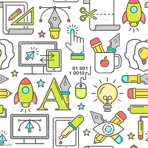 색 선형 아이콘 벡터 그래픽 디자인 원활한 무늬 위 텍스트에 대 한 선 스타일 디자이너 배경입니다 Php 프로그래밍 언어에 대한