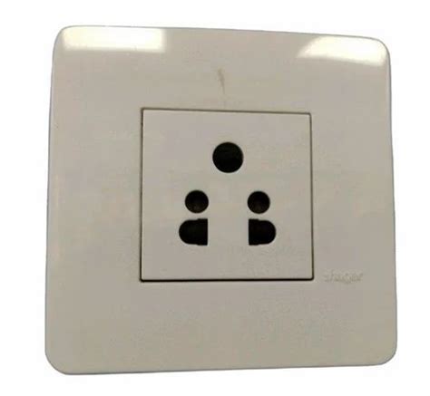 20 Ams Plastic White Electric Socket 3 Pin 240v At ₹ 65 Piece In Gurugram
