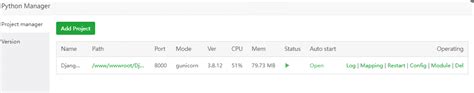 Python Manager Deploy Djangoblog Aapanel Free Hosting Control Panel