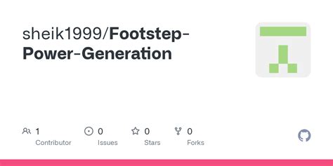 Github Sheik1999footstep Power Generation