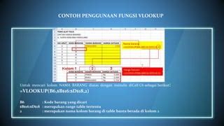 MS EXCEL VLOOKUP DAN HLOOKUP Pptx