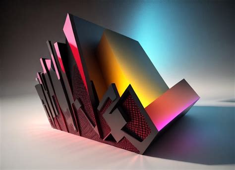 Premium Ai Image 3d Gradient