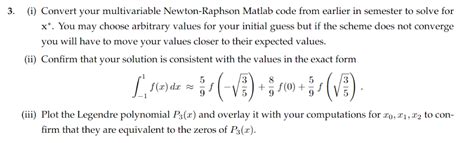 3 I Convert Your Multivariable Newton Raphson