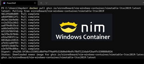 nim windows containers r nim