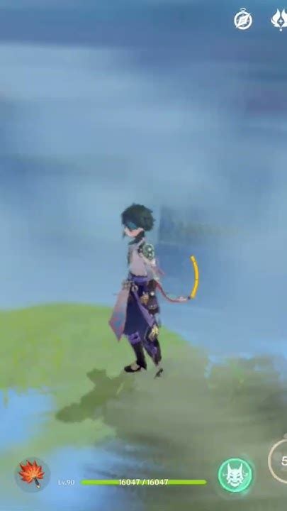 [원신] 바람캐로 날아다니기 한운 소 방랑자 카즈하 Youtube