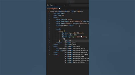 How To Make Loading Animation With Htmlcss Loading Youtube