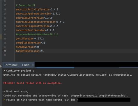 Bug Unable To Customize Compilesdkversion With Gradle Kotlin Dsl Issue Ionic Team