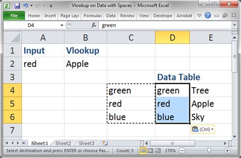 Vlookup On Data With Spaces