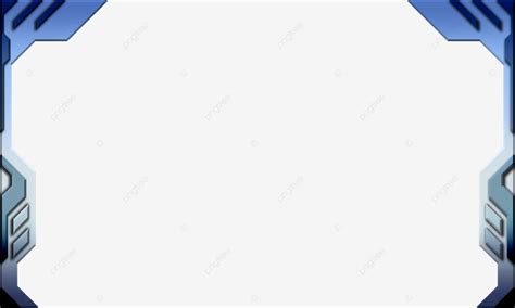 Futuristic Technology Hud Screen Panel Border Frame Template Blue Banner Futuristic Hud
