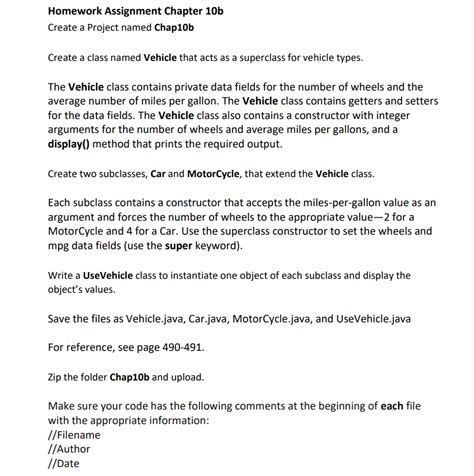 Solved Homework Assignment Chapter 10b Create A Project