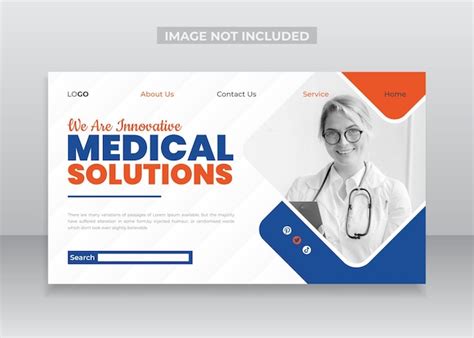 Premium PSD Medical Treatment Service Landing Page Design