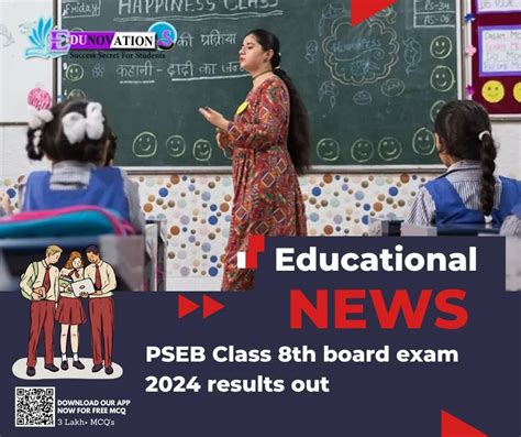 Pseb Class 8th Board Exam 2024 Results Out Edunovations