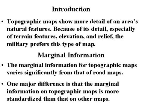 Introduction To Topographical Maps LET II Introduction Topographic